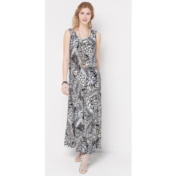 Attidues by Renee | Dresses | Attitudes By Renee Printed Maxi Dress ...